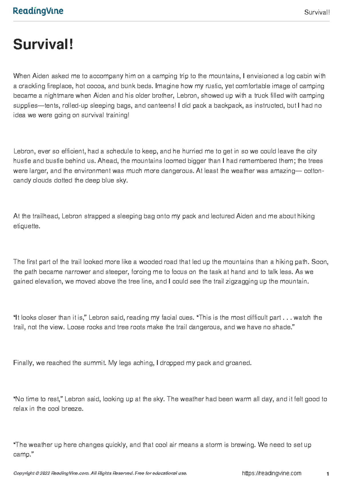 Survival-passage - hsuwhdwiosa - Survival! When Aiden asked me to ...