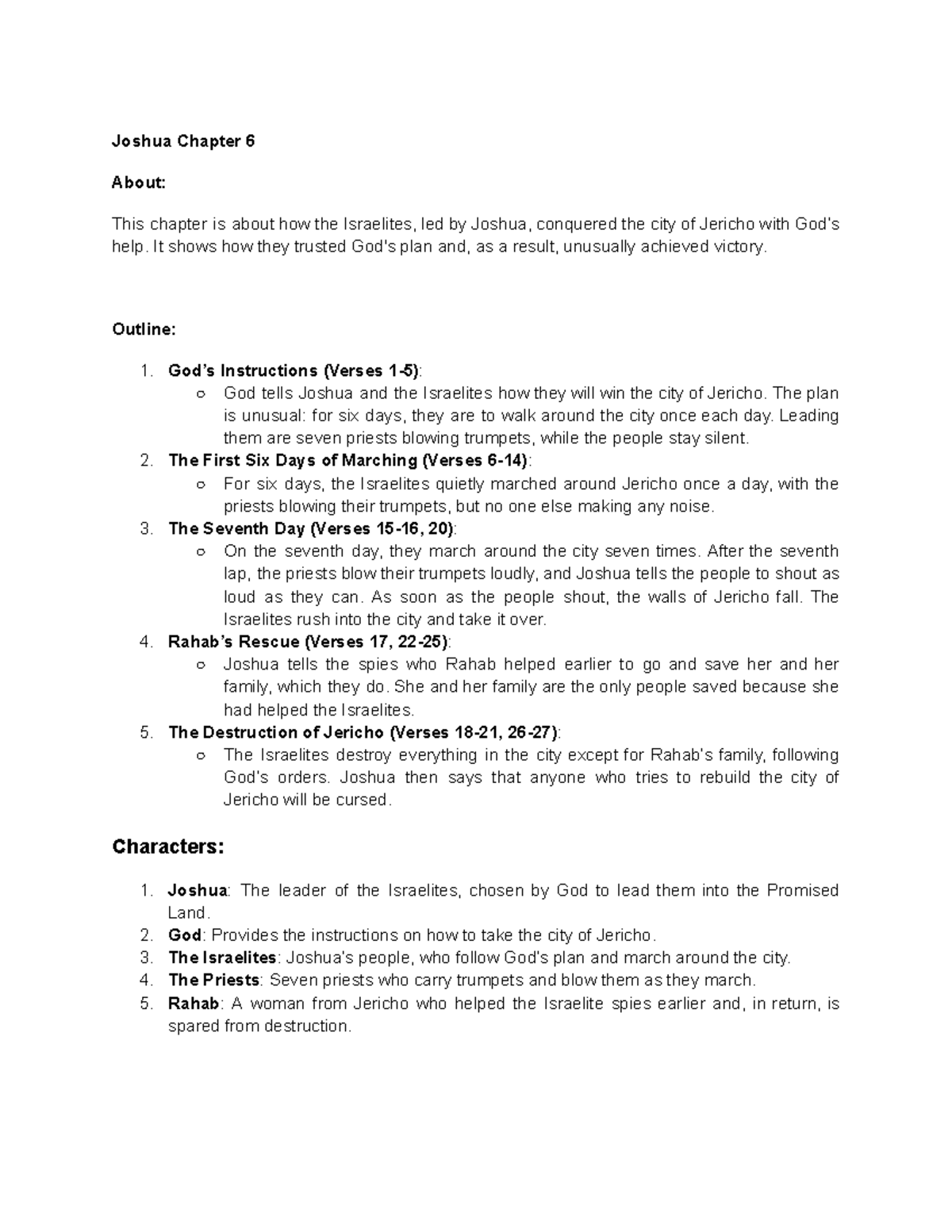 Joshua Chapter 6 It Shows How They Trusted Gods Plan And As A