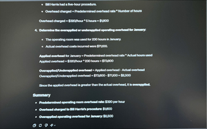 [Solved] Predetermined factory overhead rate Poehling Medical Center ...
