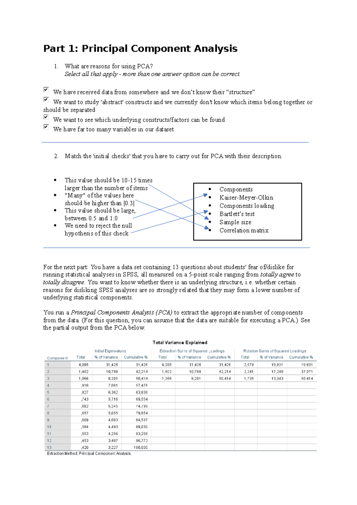 Practice exam PCA - Anova - Factorial Anova (answers) Midterm - Part 1 ...