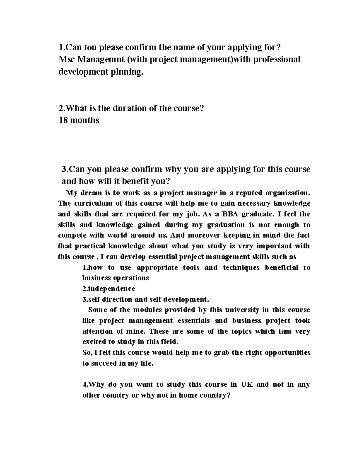 ACI Statement Amulya - bjhgj - 1 tou please confirm the name of your ...