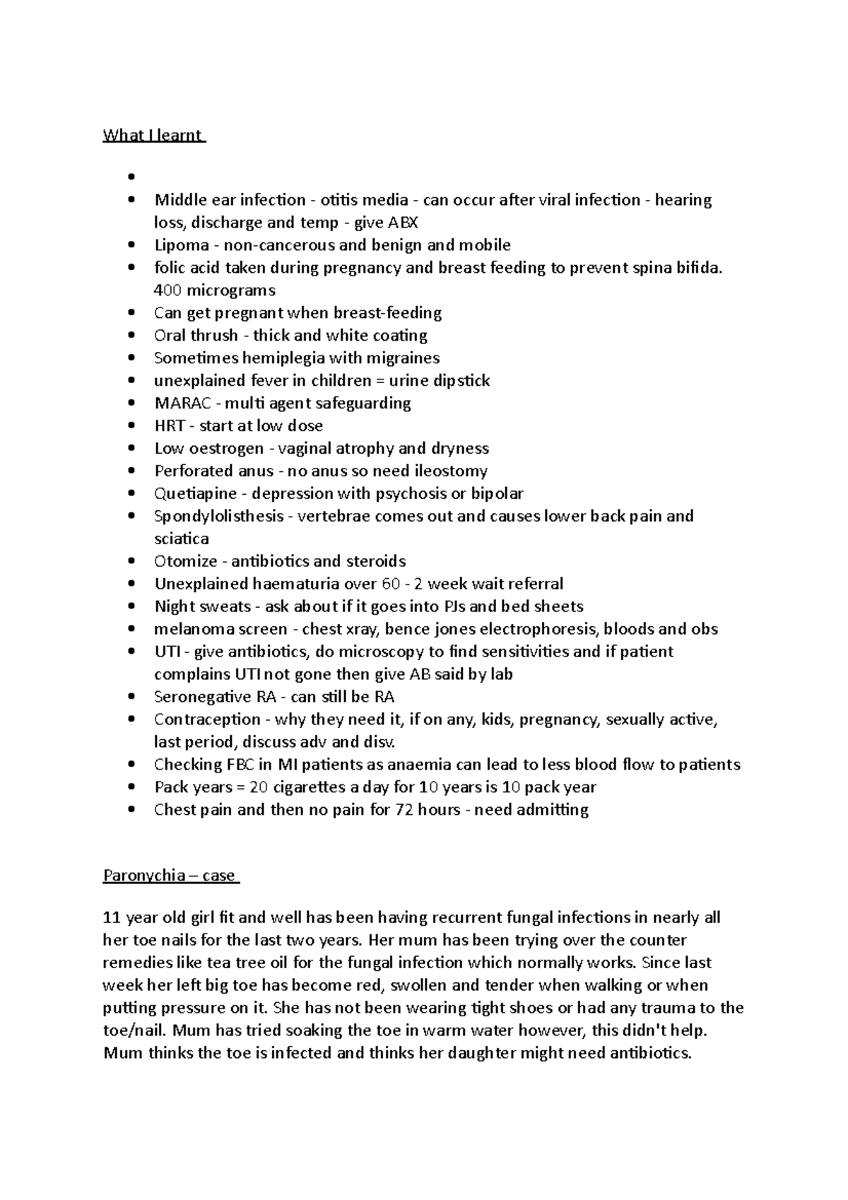 GP - week two - patient encounters - PHA7061-C - Bradford - Studocu