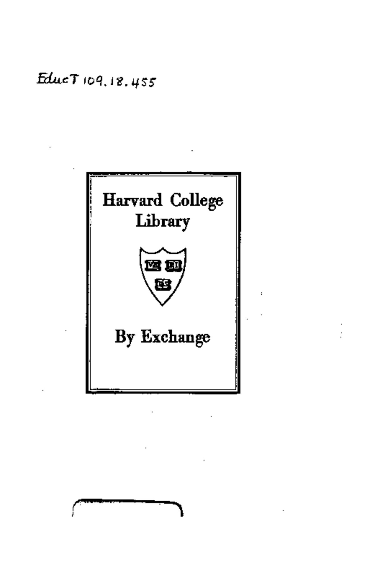 Mathematics for the Practical man - EducT 109. 18 Harvard College ...