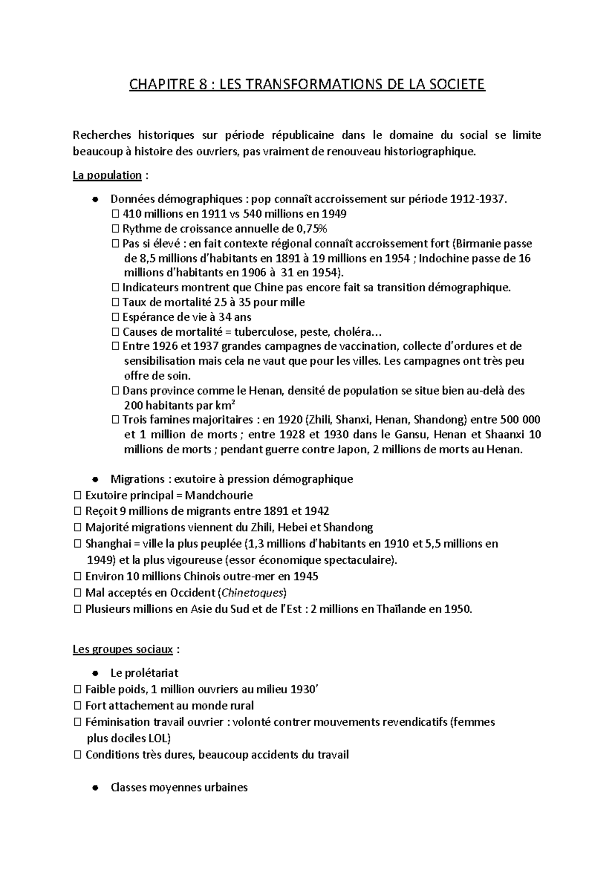 Xavier Paulès La république de la Chine CH8 - CHAPITRE 8 : LES ...