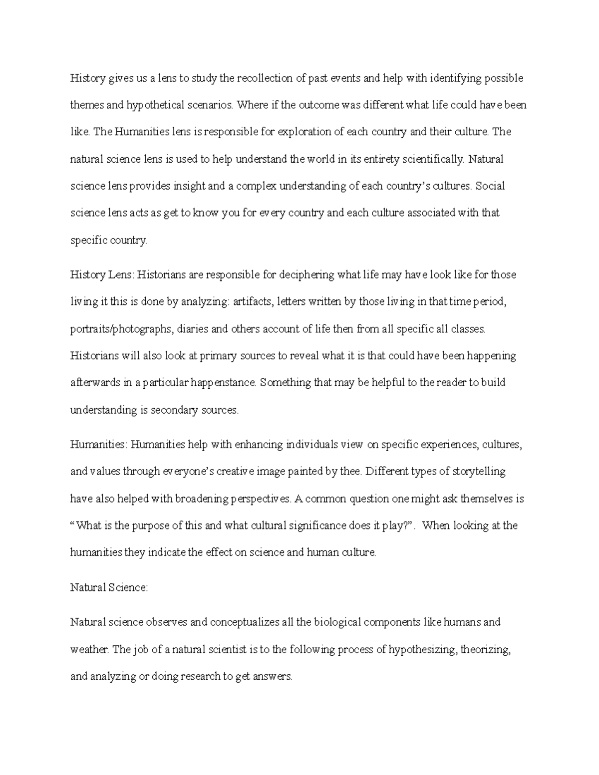 Introduction and Declaration - History gives us a lens to study the ...