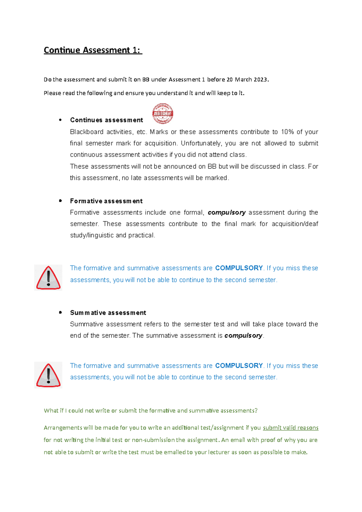Assessment 1 EDU. - Continue Assessment 1: Do the assessment and submit ...