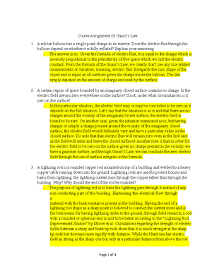 Course Assignment 04 Electric Potential - Course Assignment 04 Electric ...