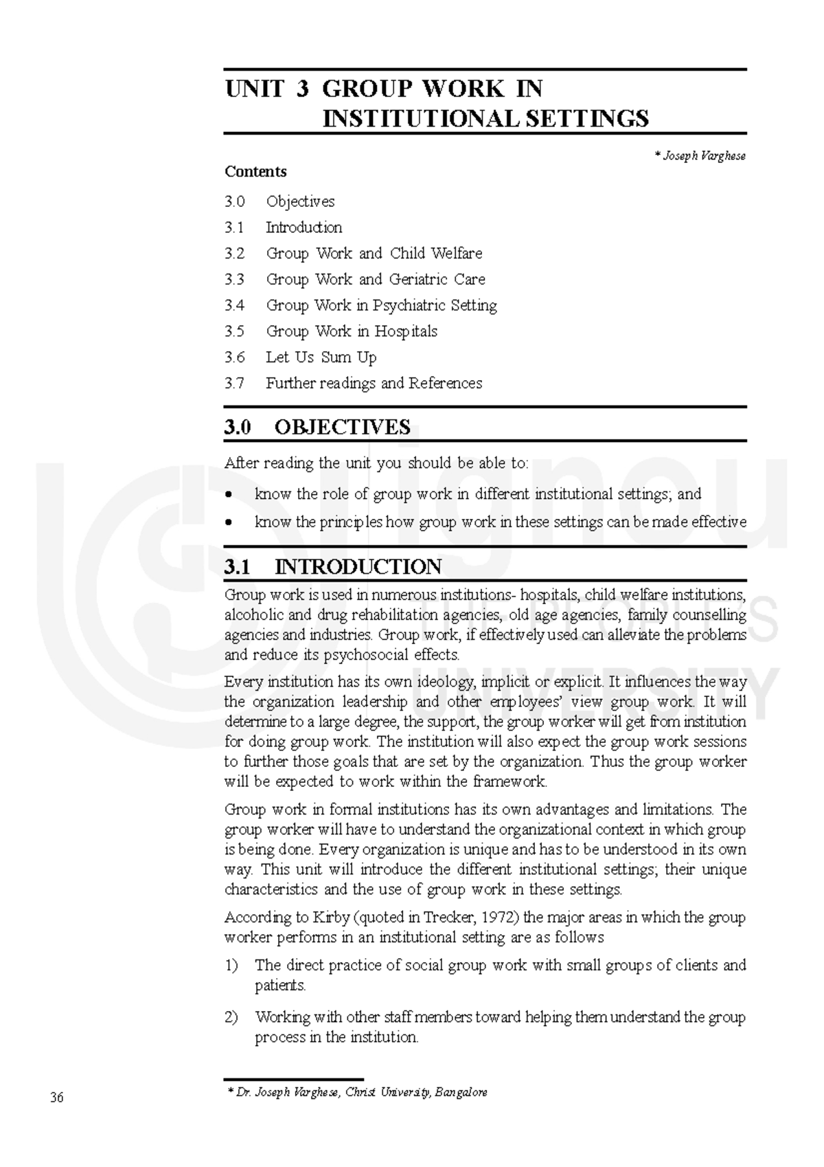 Unit3 - Social Group Work in Different Settings UNIT 3 GROUP WORK IN INSTITUTIONAL SETTINGS ...