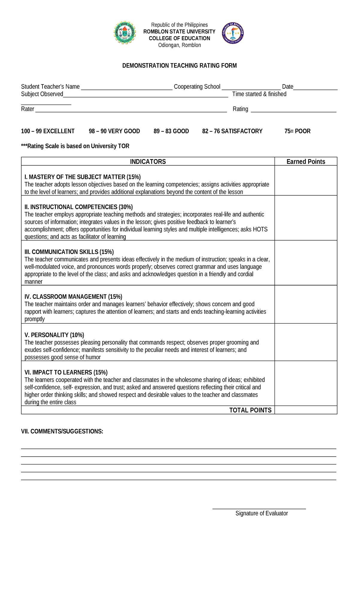 Demonstration- Teaching-RA 2 - Republic of the Philippines ROMBLON ...