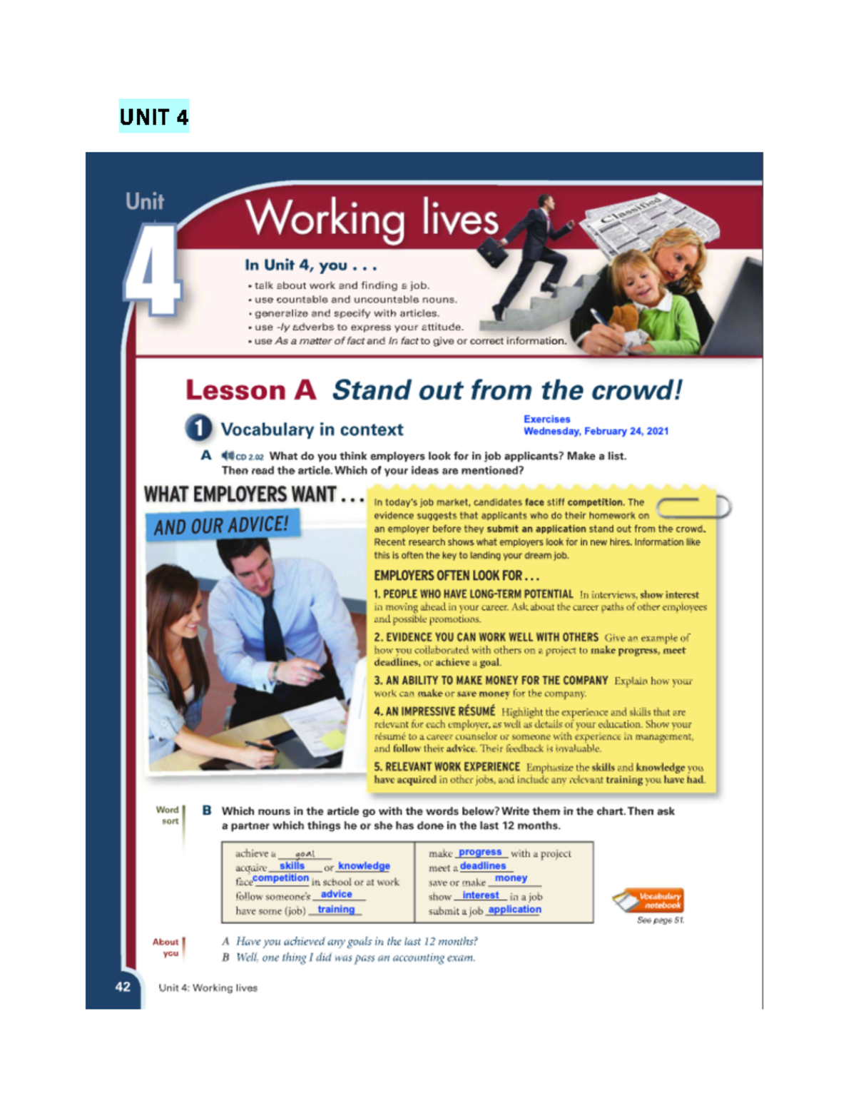 UNIT 4 - INGLES - Ingles - UNIT - Studocu