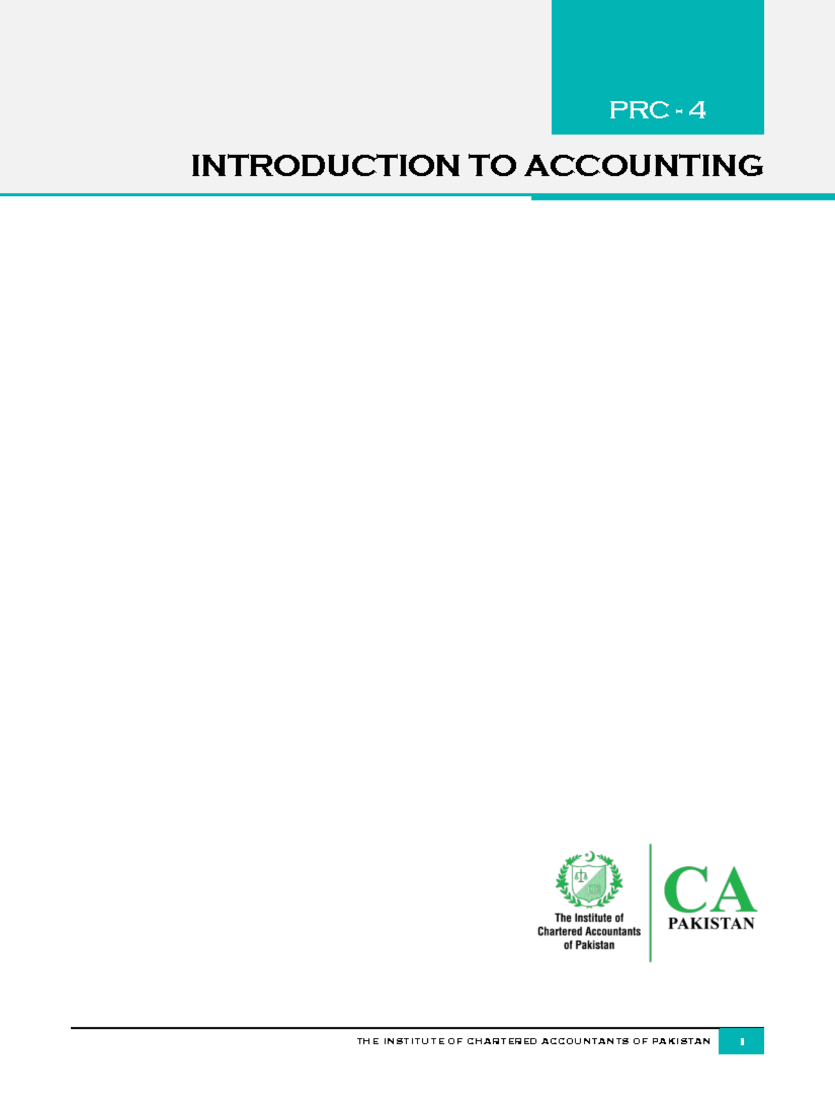 PRC 4 ST APQ - nothing - THE INSTITUTE OF CHARTERED ACCOUNTANTS OF ...