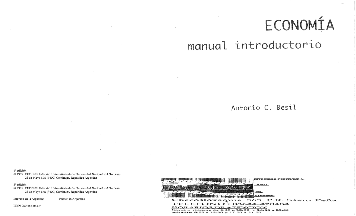 Antonio C. Besil - Manual Introductorio Completo - Módulo Economía ...