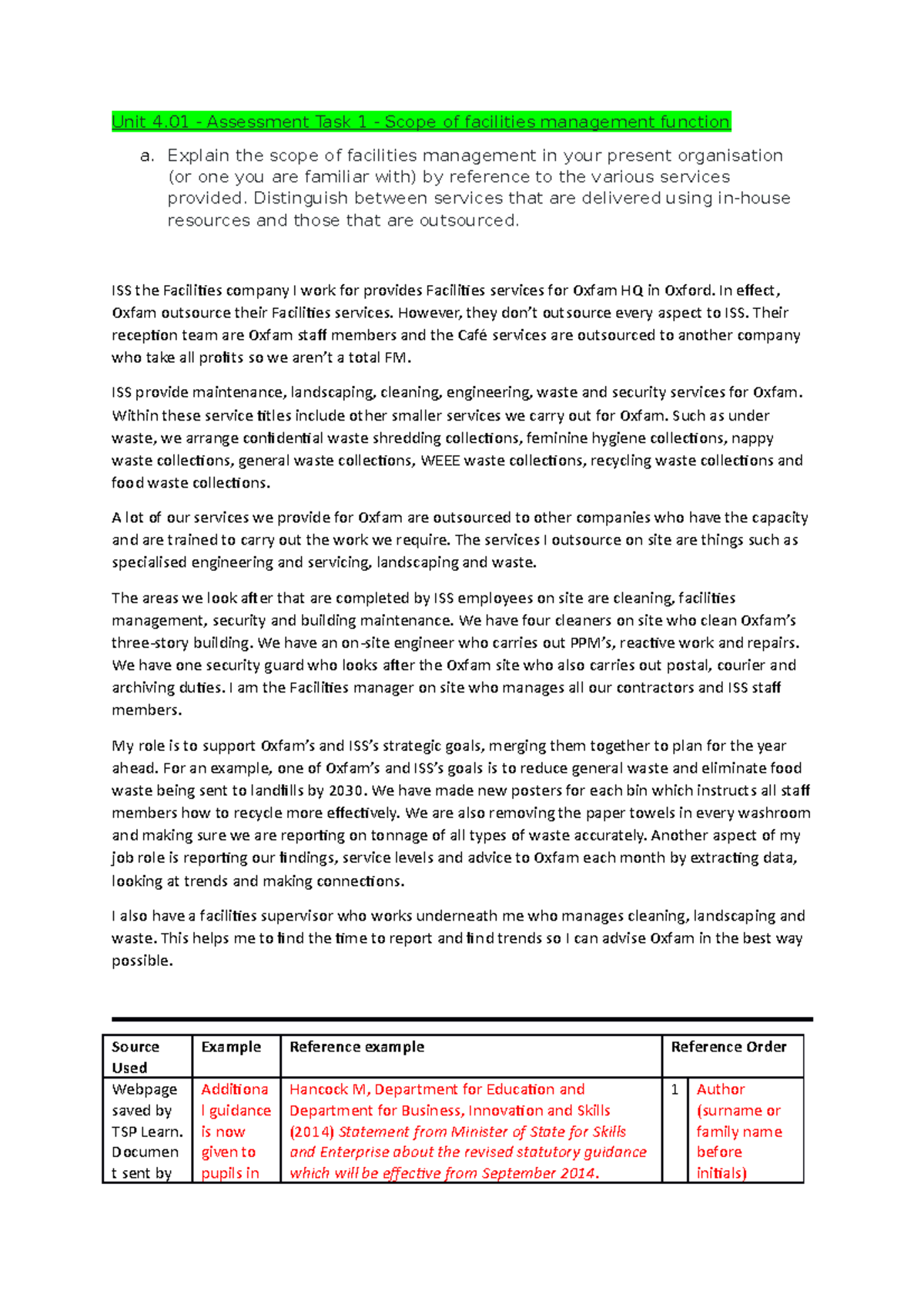 Submitted 21.02.2023 Unit 4.01 Assessment Task 1 - Unit 4 - Assessment ...