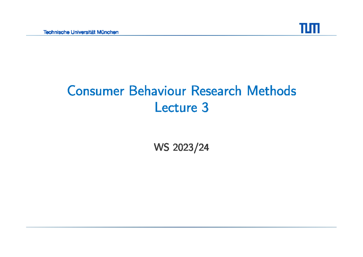 Updated CBRM L3 continued Inferential statistics 2324 - Consumer Behaviour Research Methods ...