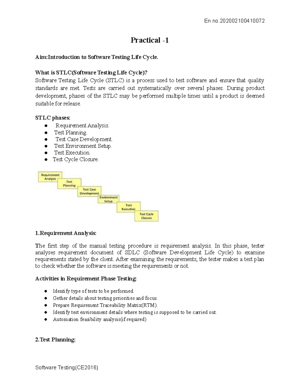 Practical -1 ST meet - Practical - Aim:Introduction to Software Testing ...