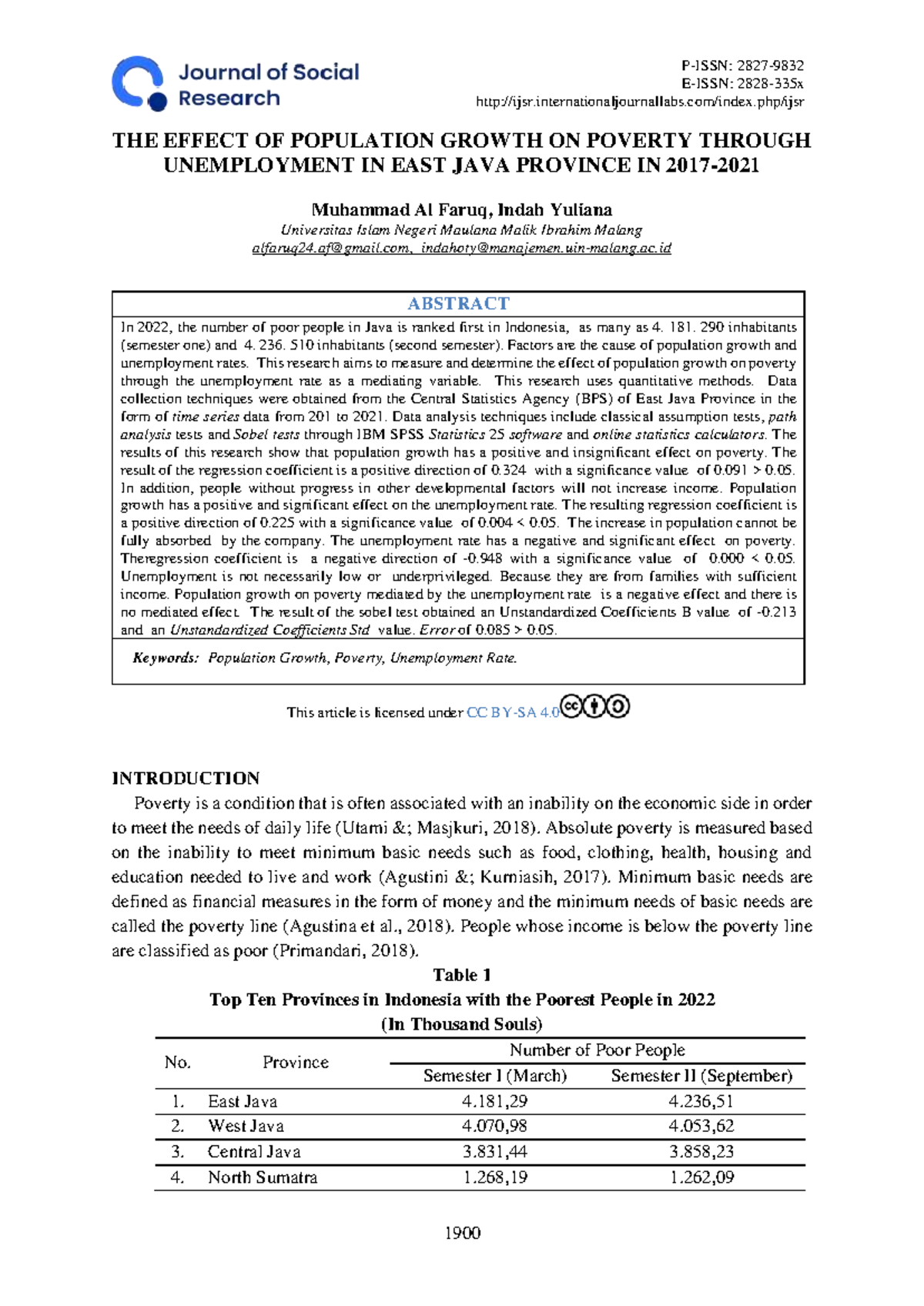 872-Article Text-5997-1-10-20230520 - P-ISSN: 2827 - 9832 E-ISSN: 2828-335x - Studocu