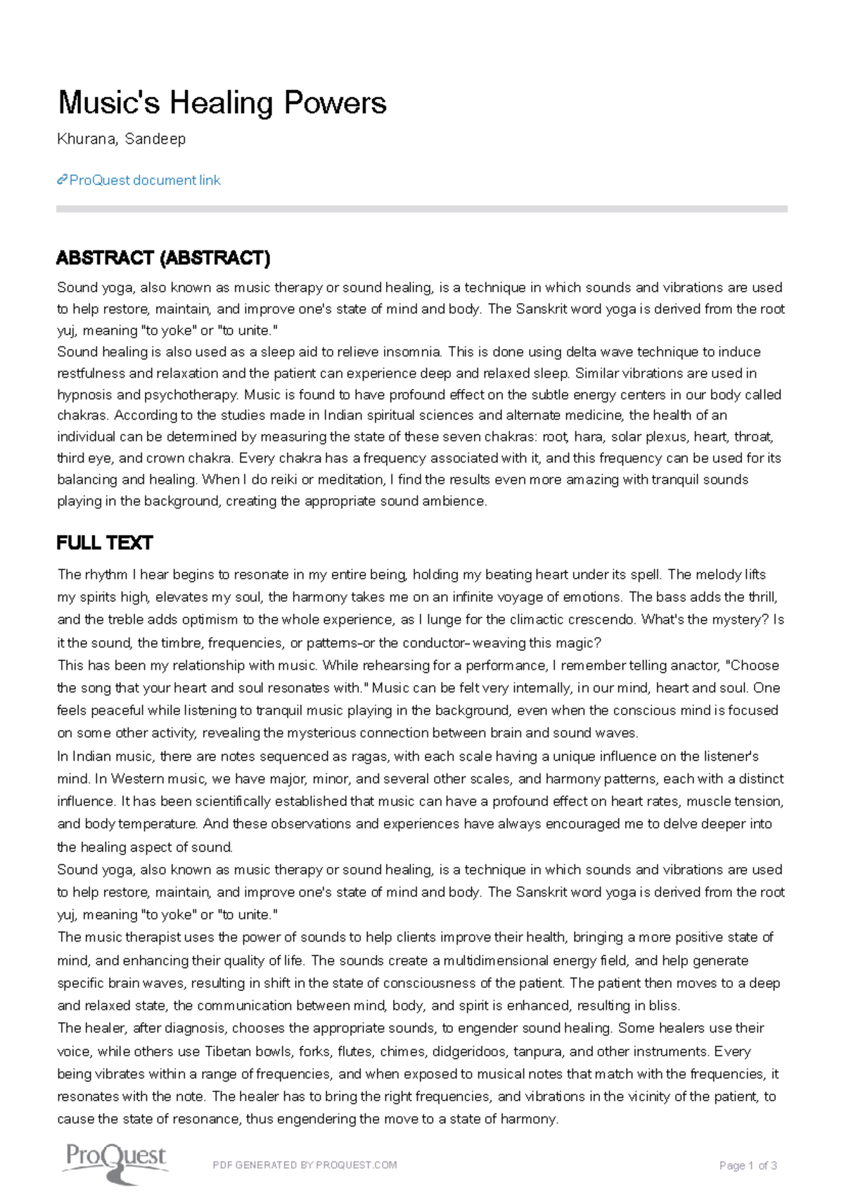 Music's Healing Powers by Khurana, Sandeep - Music's Healing Powers ...