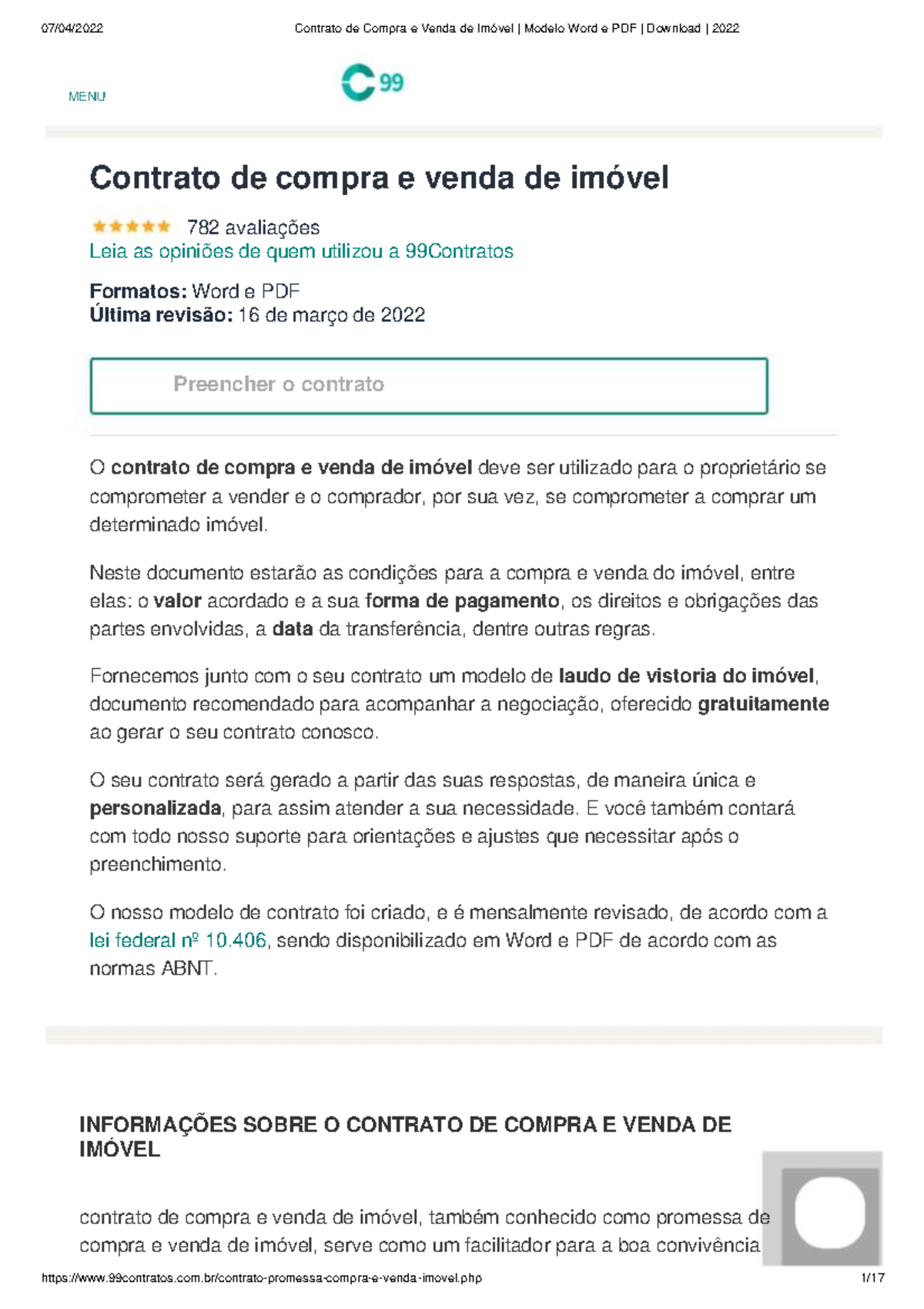 01 Contrato de Compra e Venda de Imóvel 07-04-2022 - 07/04/ MENU ...