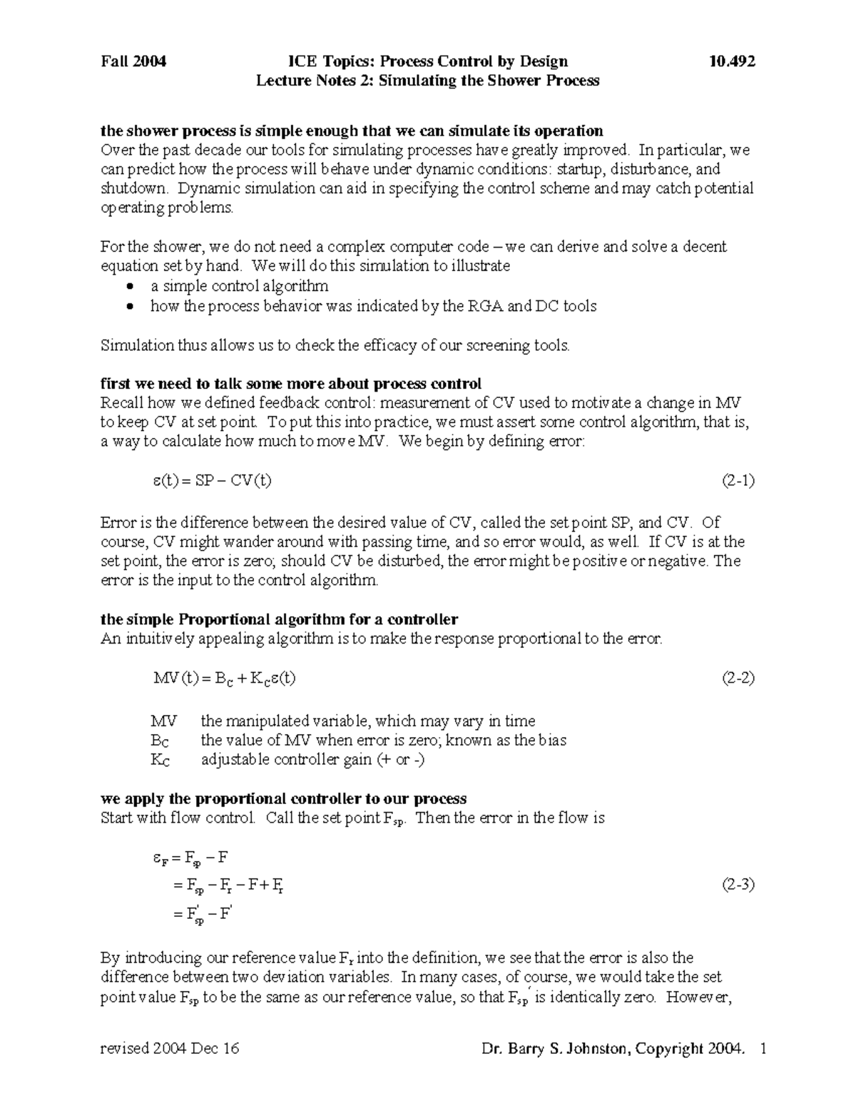 Simulating the Shower Process - Lecture Notes 2: Simulating the Shower ...