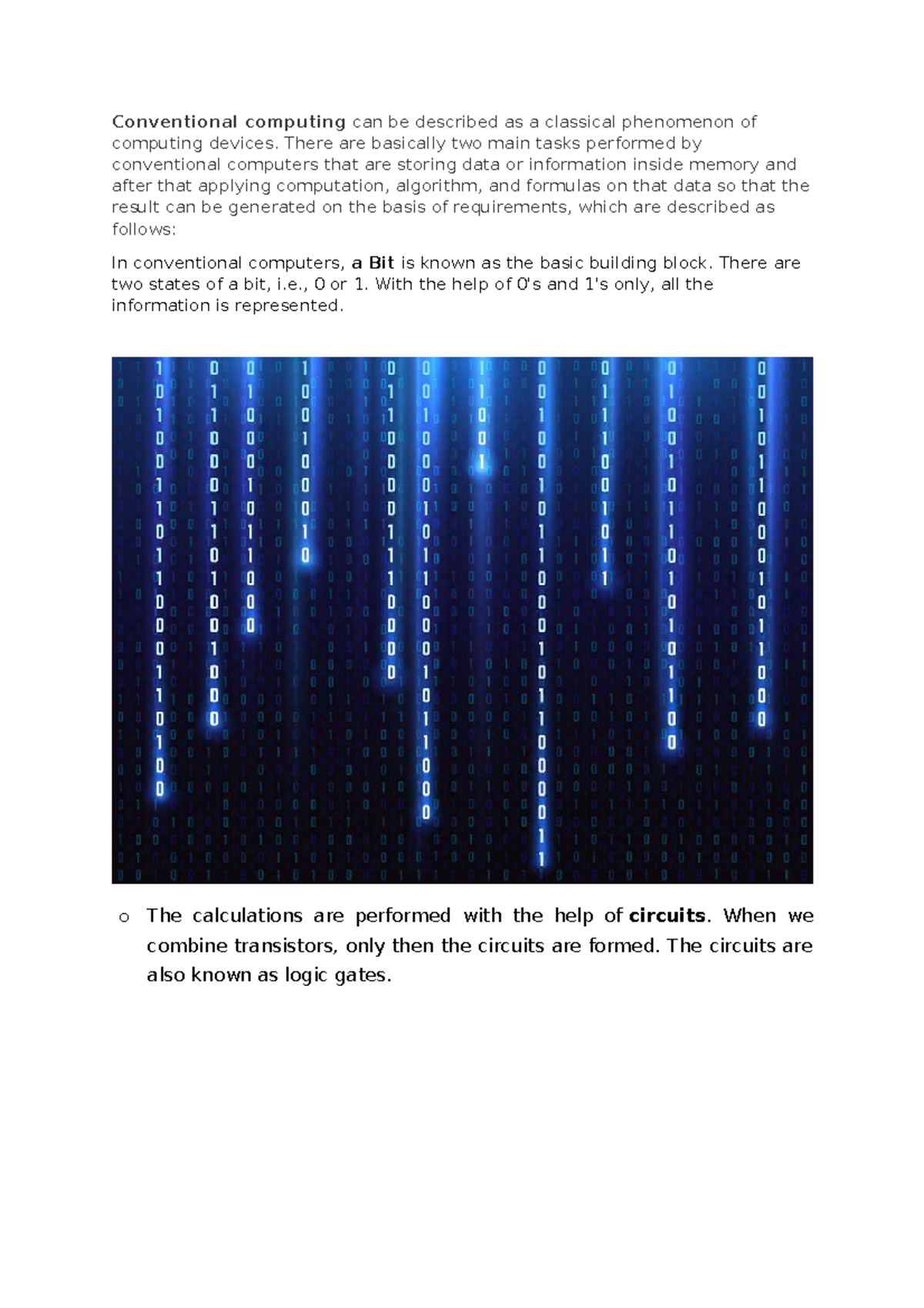 Ktmt - nothing - Conventional computing can be described as a classical ...