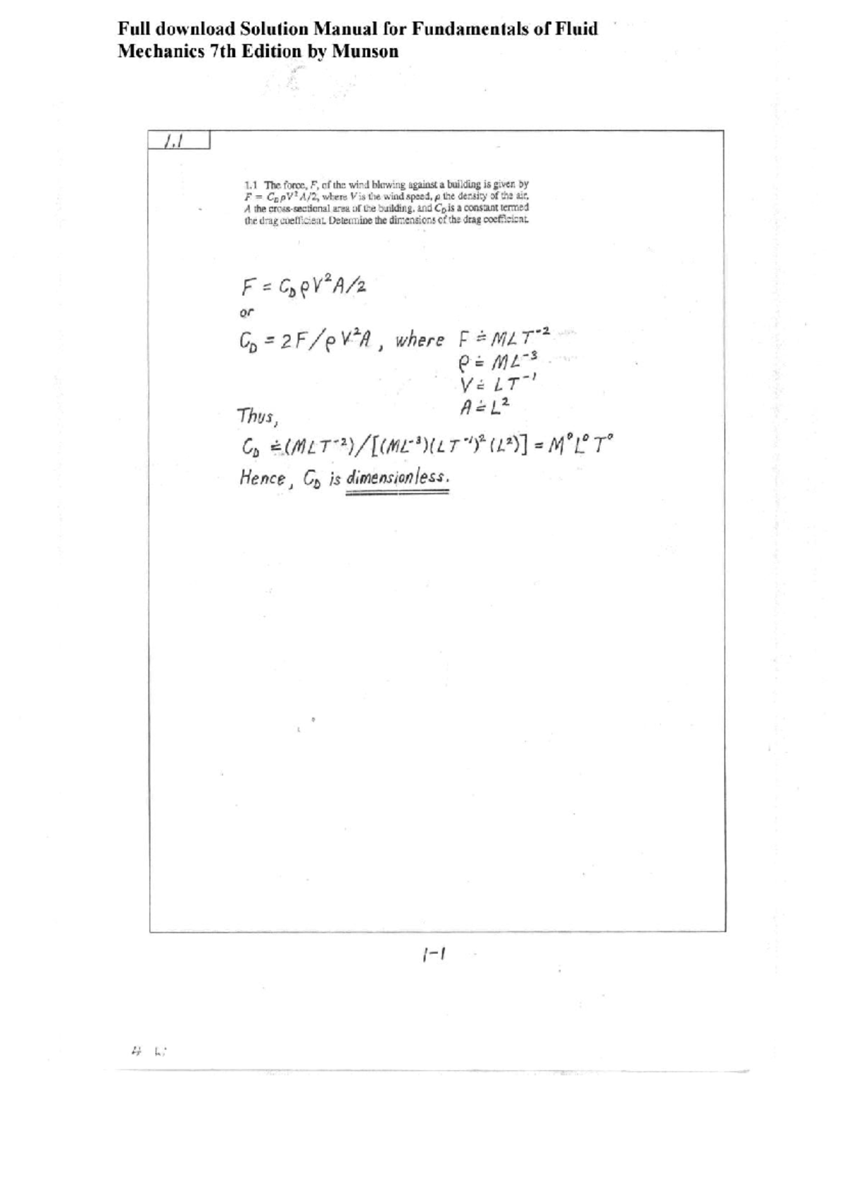 Chapter 1 - Lecture notes 1-3 - Fluids Mechanics - Studocu