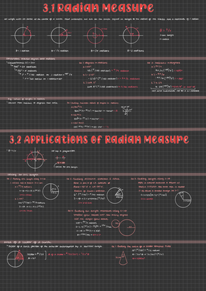 Radian measurements - Math 1316 - Studocu