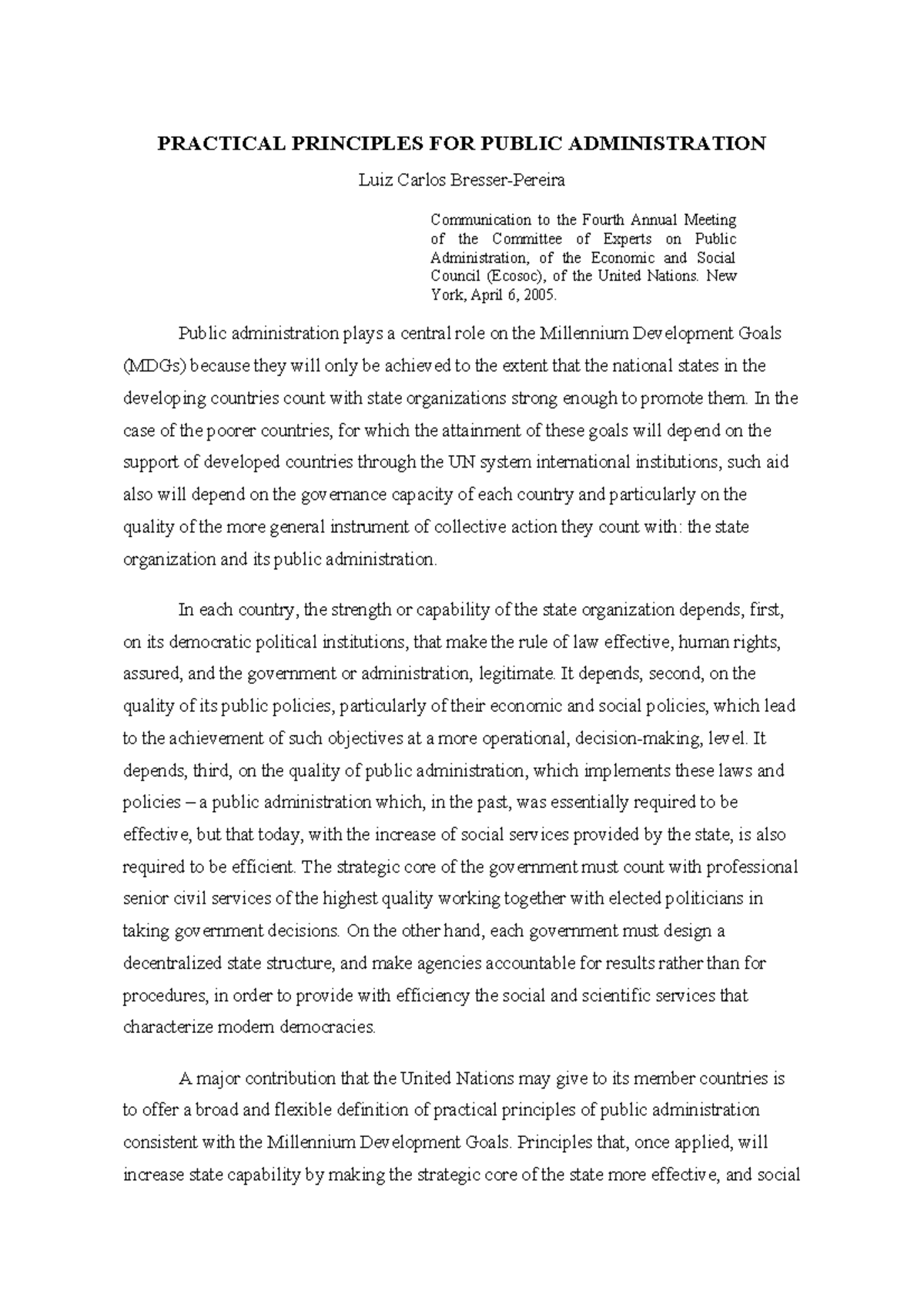 9 Principals public administration - PRACTICAL PRINCIPLES FOR PUBLIC ...