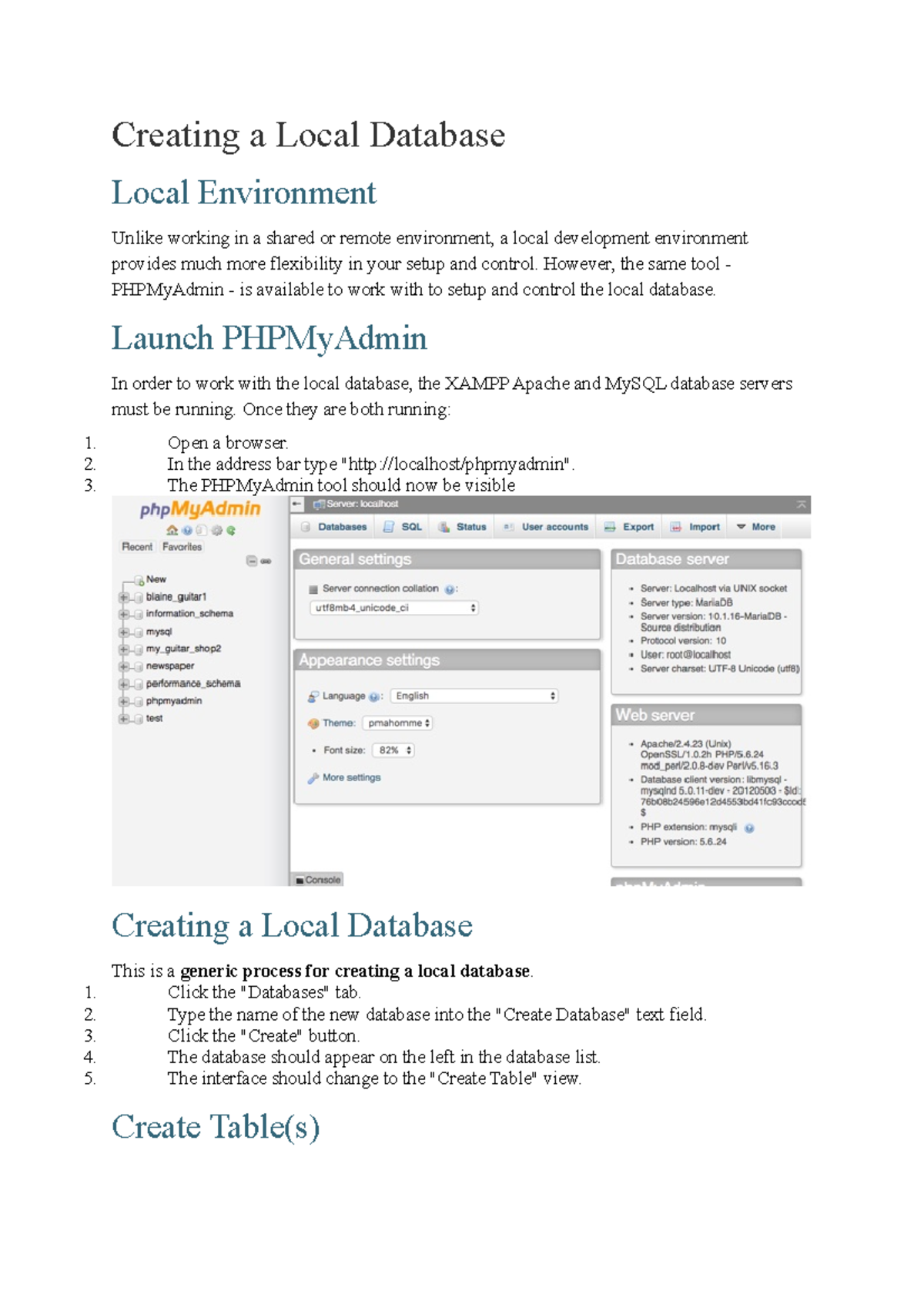 Week3 creating local db - BSED English - Studocu