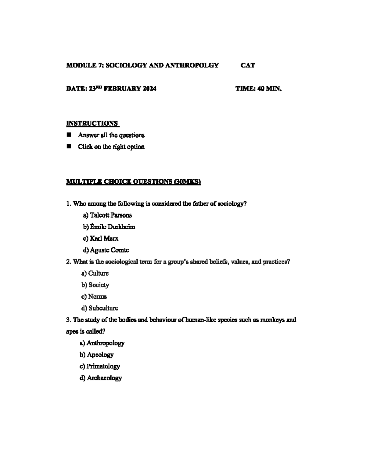 Module 7 MCQS - year one semester one notes - Medical Surgical Nursing ...
