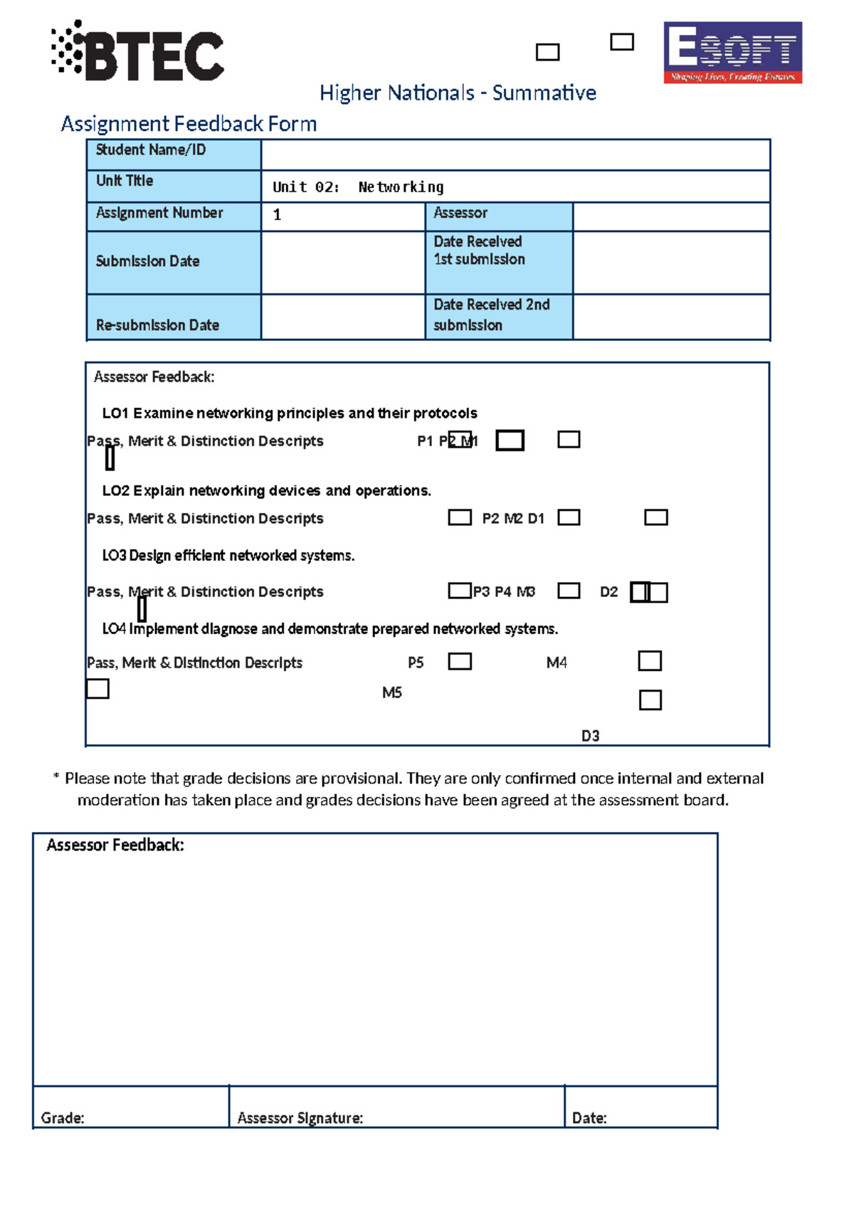 Networking Assignment - Higher Nationals - Summative Assignment ...