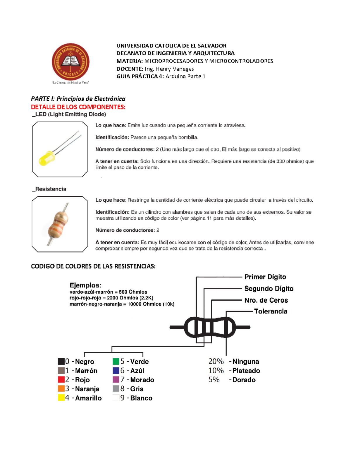 MMC - Practica 04 - Intro Arduino - UNIVERSIDAD CATOLICA DE EL SALVADOR ...