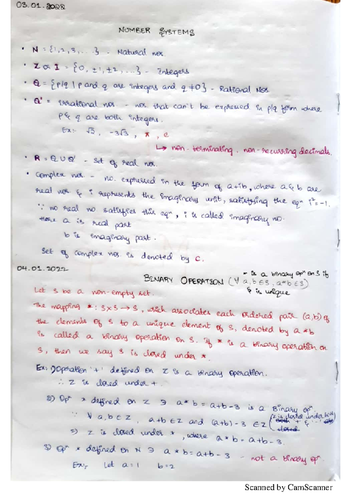 Math notes - Linear Algebra - Studocu