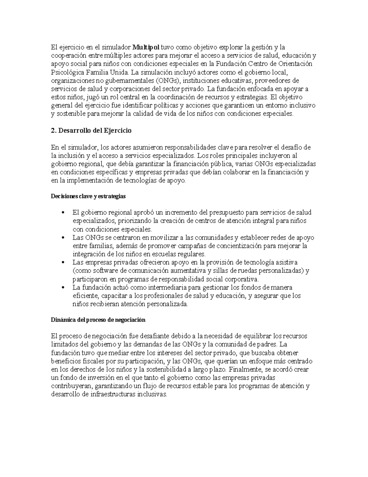 Analisis simulador multipol - El ejercicio en el simulador Multipol ...
