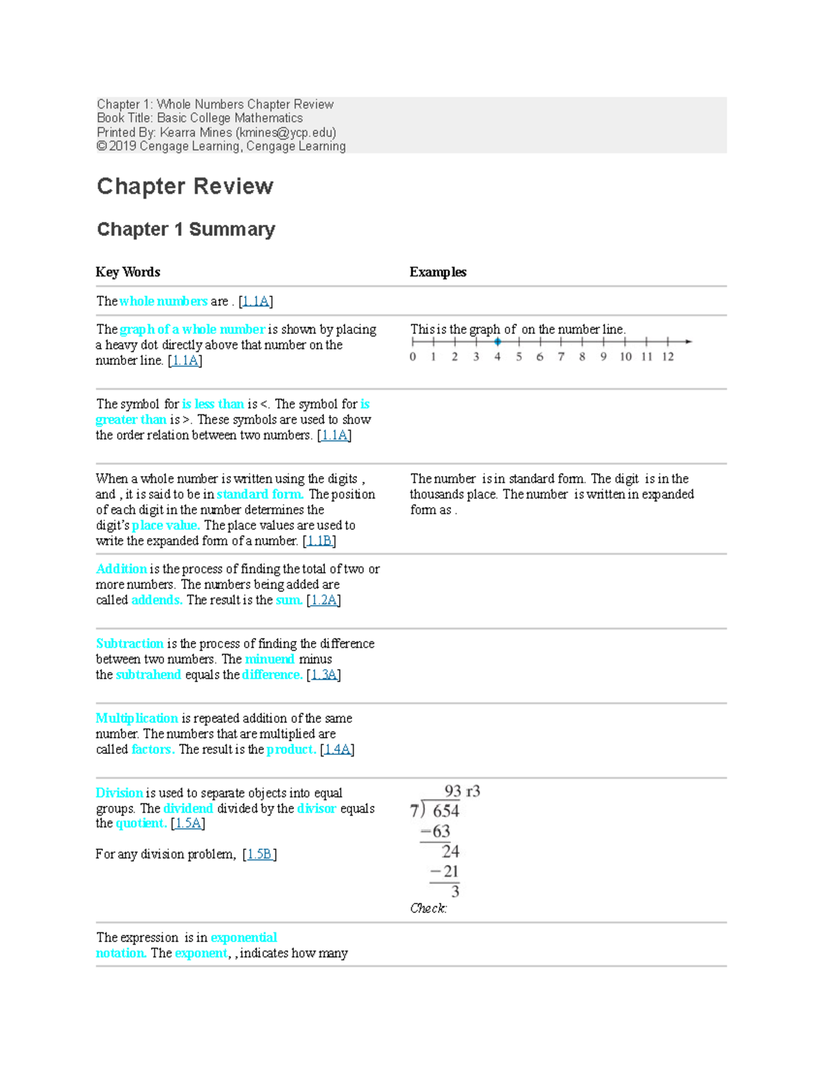 Chapter R1 Weekly Assignment Notes And Answers Chapter 1 Whole