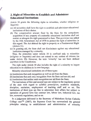 Unit 2 part 1 - Constitution of India and Fundamental Rights Unit 2 ...