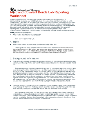 Chm150 v4 wk2 atomic structure lab report observational - CHM/150 v Atomic Structure Lab ...