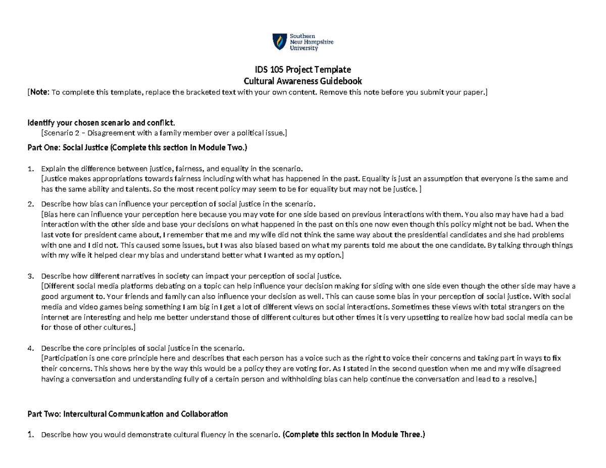 IDS 105 Project 7-2 Module 7 assignment number 2 - IDS 105 Project ...