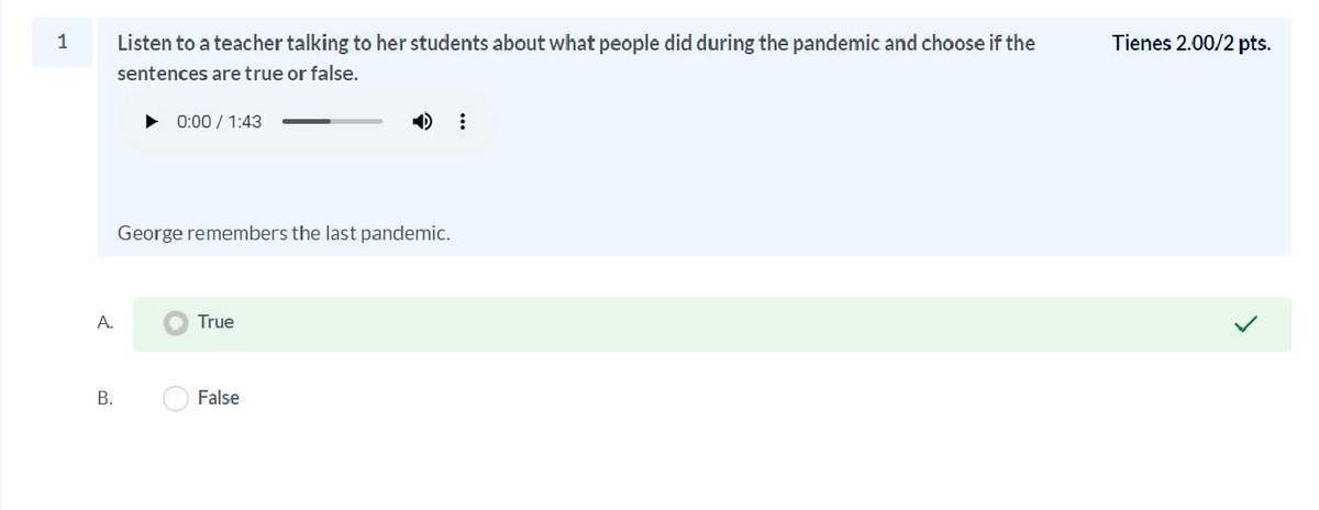 Week 05 - Pre-Task Listening - Time to practice - Ingles III - Studocu