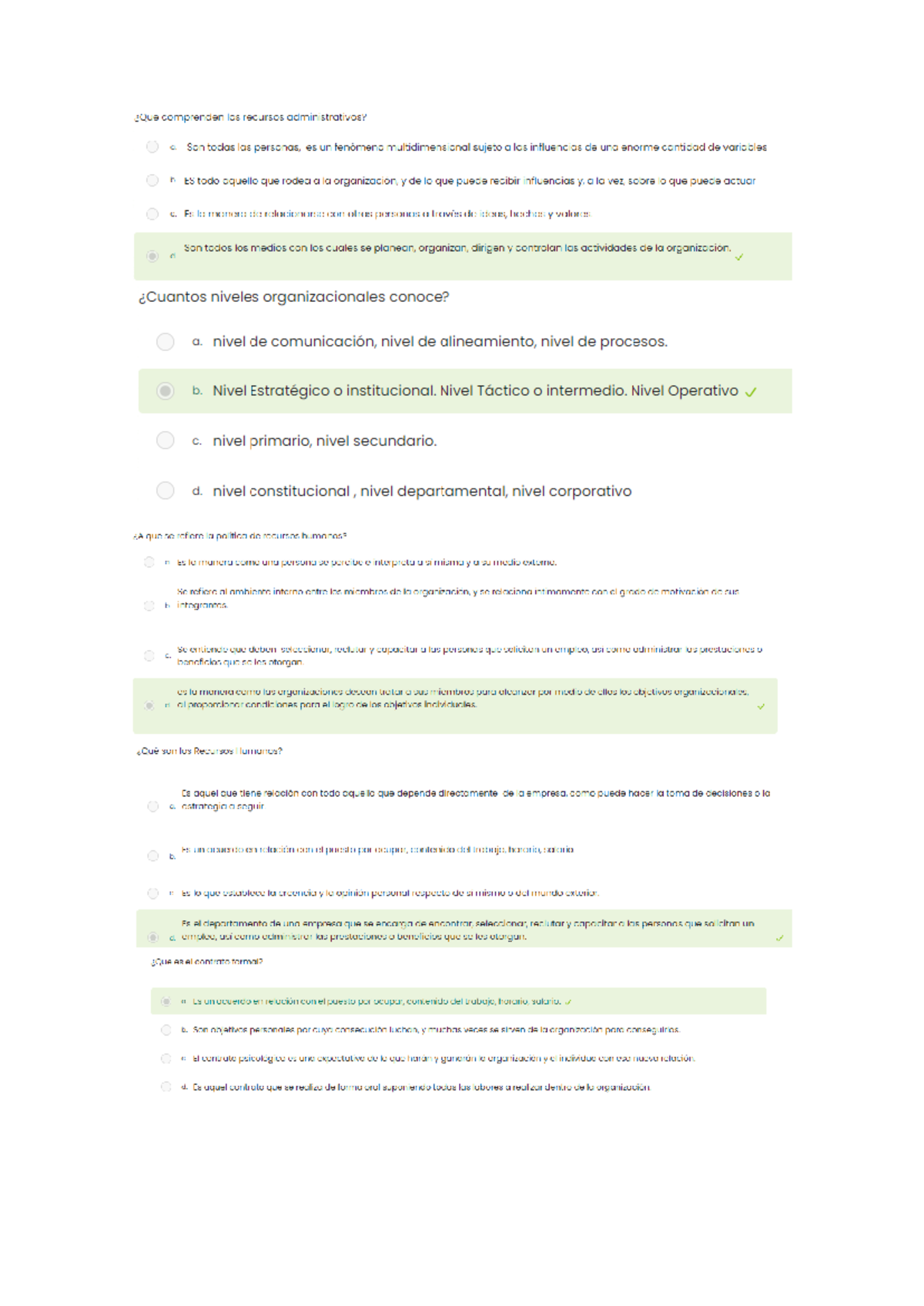 Test talento pdf - WTHG - ¿Que es una organización? b. Una organización ...