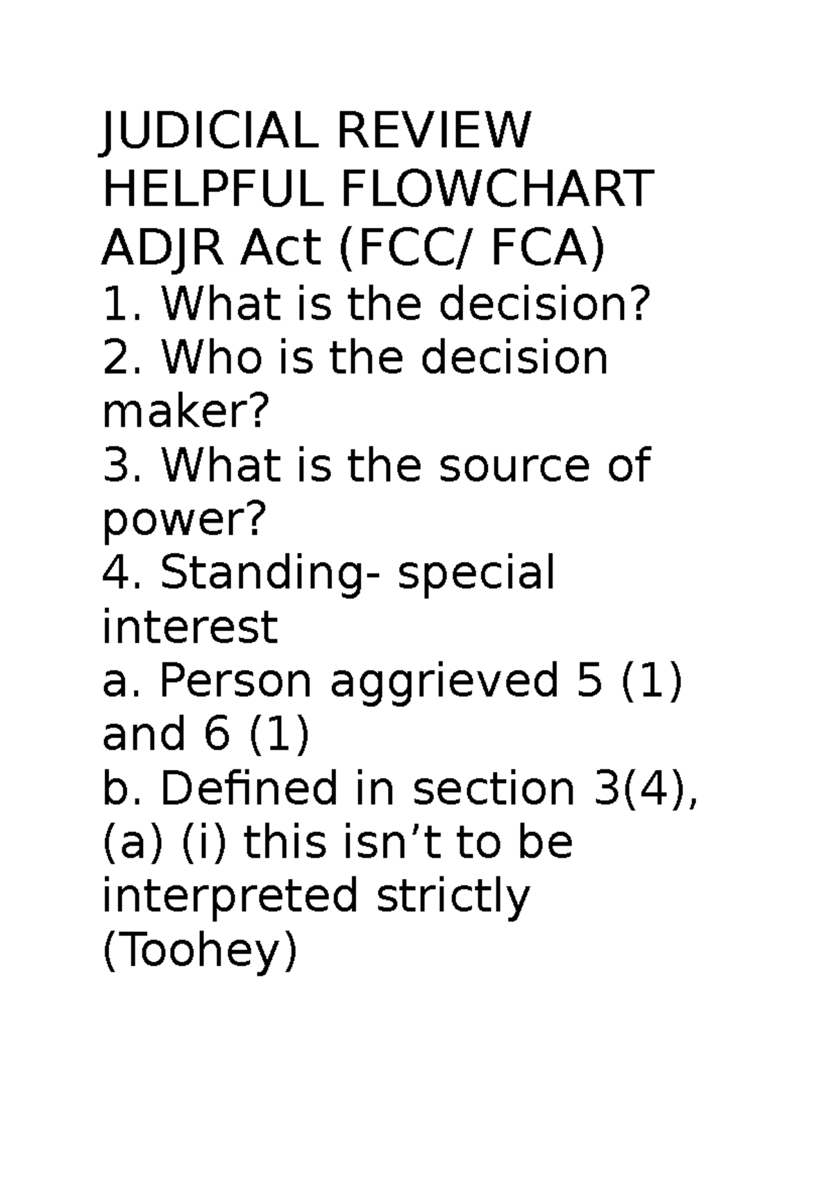 Checklist - judicial review - JUDICIAL REVIEW HELPFUL FLOWCHART ADJR ...