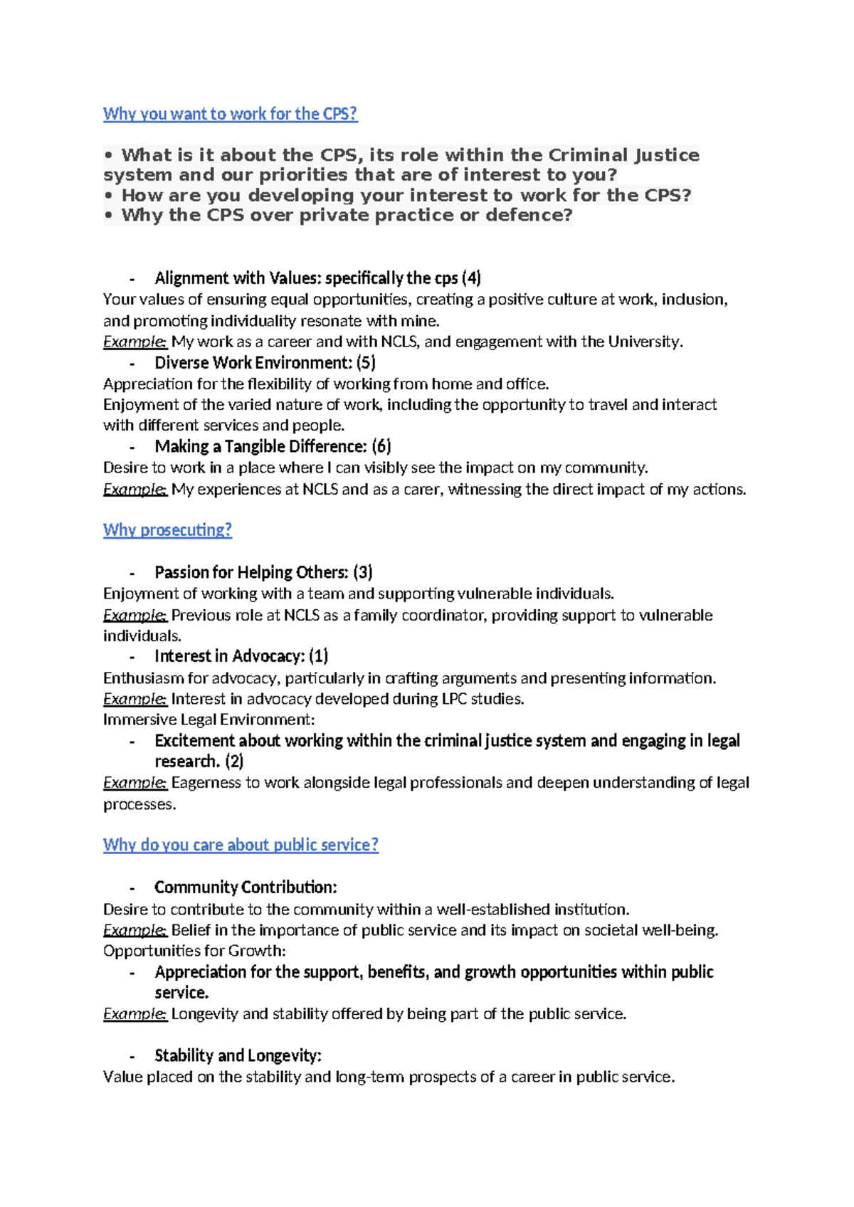 ( Short) CPS Interview Q - Why you want to work for the CPS? What is it ...