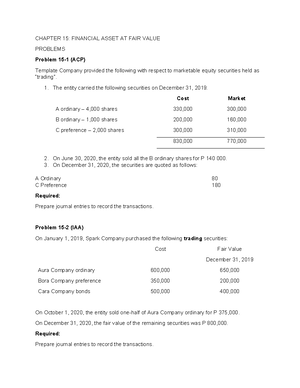 IA1 Chapter 16 - Accounting - CHAPTER 16: EQUITY INVESTMENTS (Dividends ...