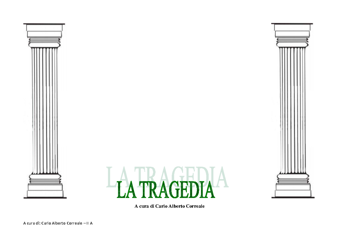 Introduzione ALLA Tragedia Greca II A Classico - A cura di Carlo ...