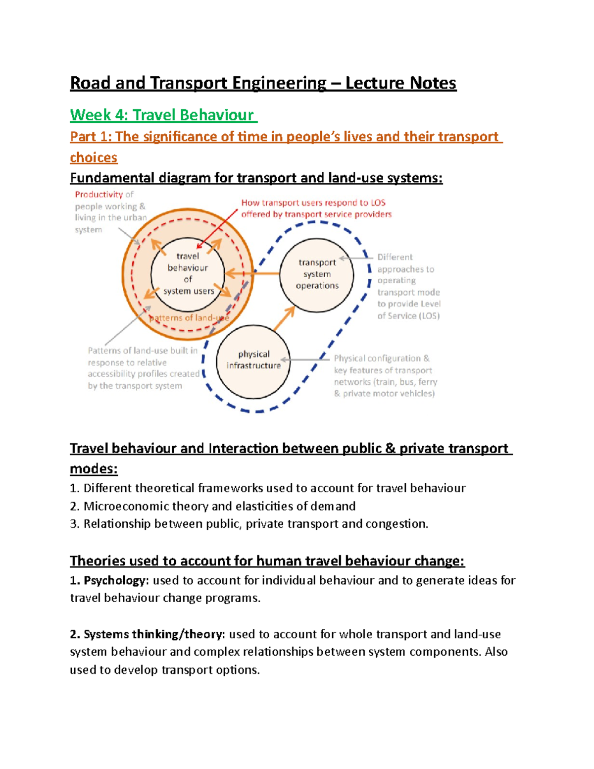 Road and Transport Engineering - Week 4 - Lecture Notes - Road and ...