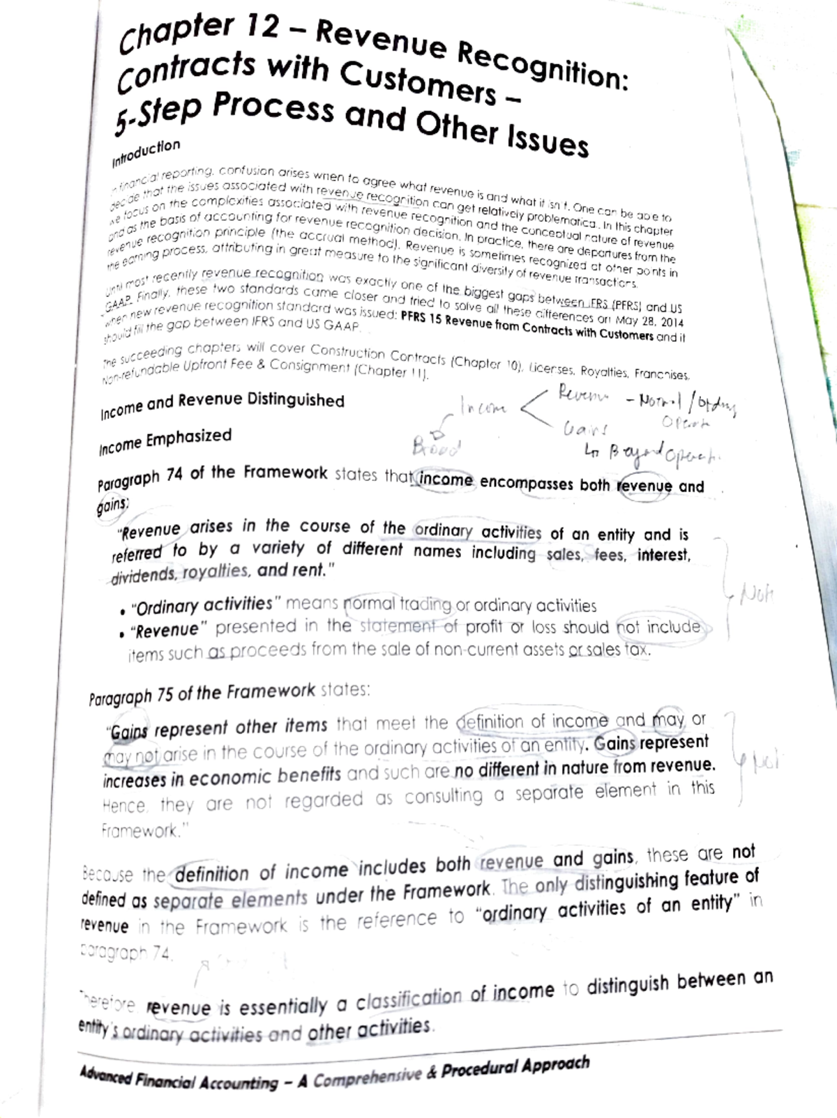 AFAR Revenue Recognition Contracts with Customers - Financial Accounting and Reporting 1 - Studocu