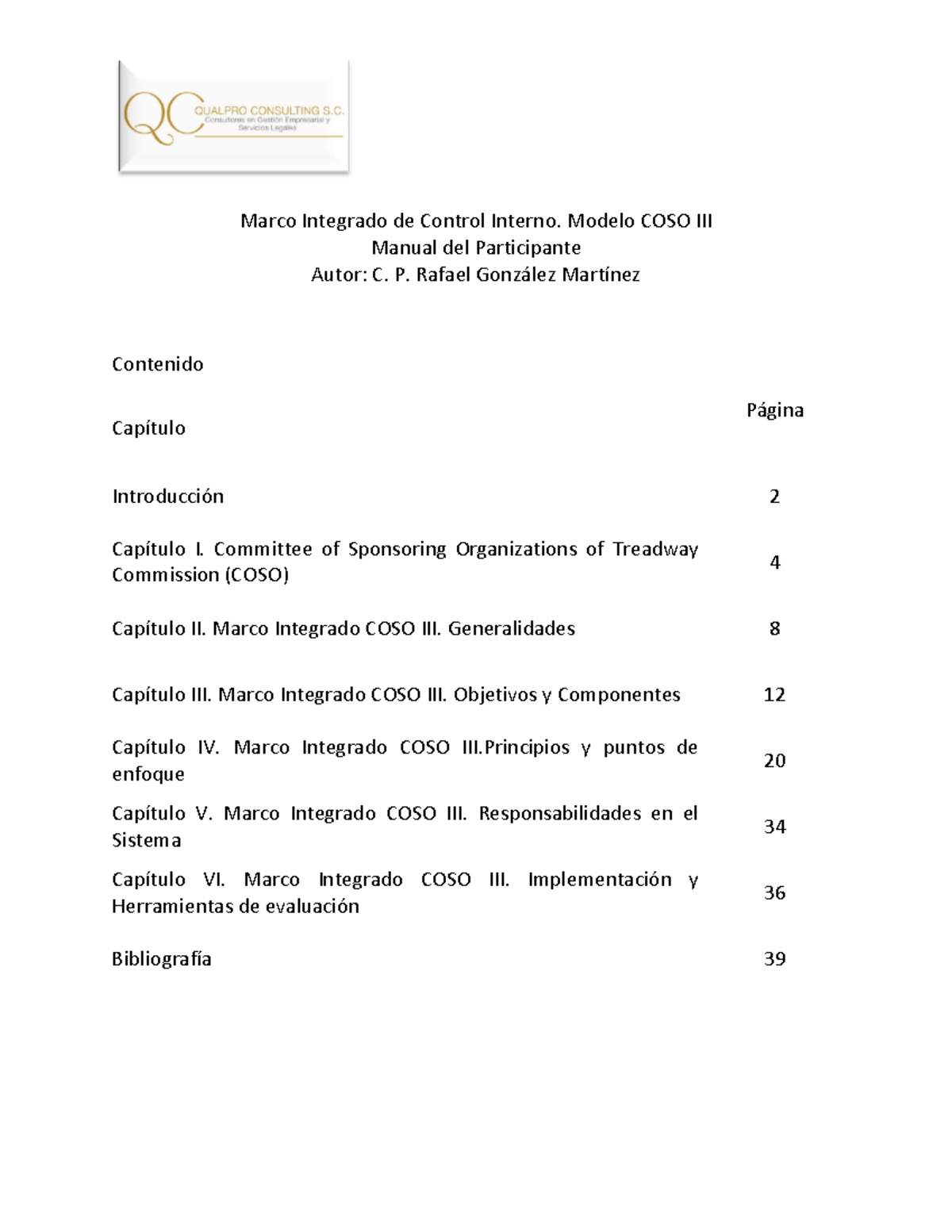 COSO III - COSO - Marco Integrado de Control Interno. Modelo COSO III ...
