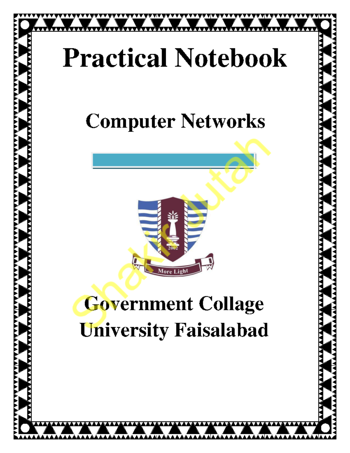 Computer Networks Prictical Book By Shakir - Practical Notebook ...