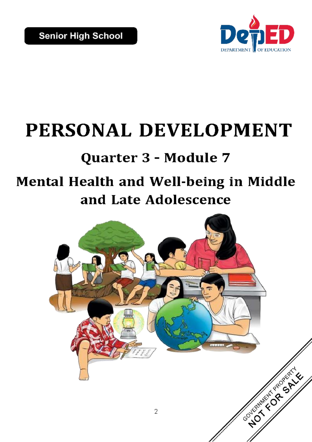 Perdev 12 Q3 M7 - kkkkkkkkkkkkkkkkk - 12 PERSONAL DEVELOPMENT Quarter 3 – Module 7 Mental Health ...
