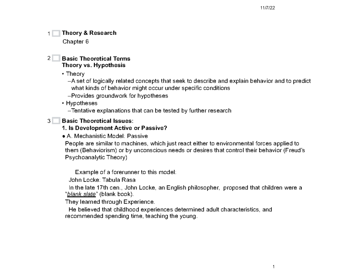 Blkbrd-Theory, Research-Fall 2021 - Compatibility Mode - 11/7/ 1 Theory & Research Chapter 6 ...