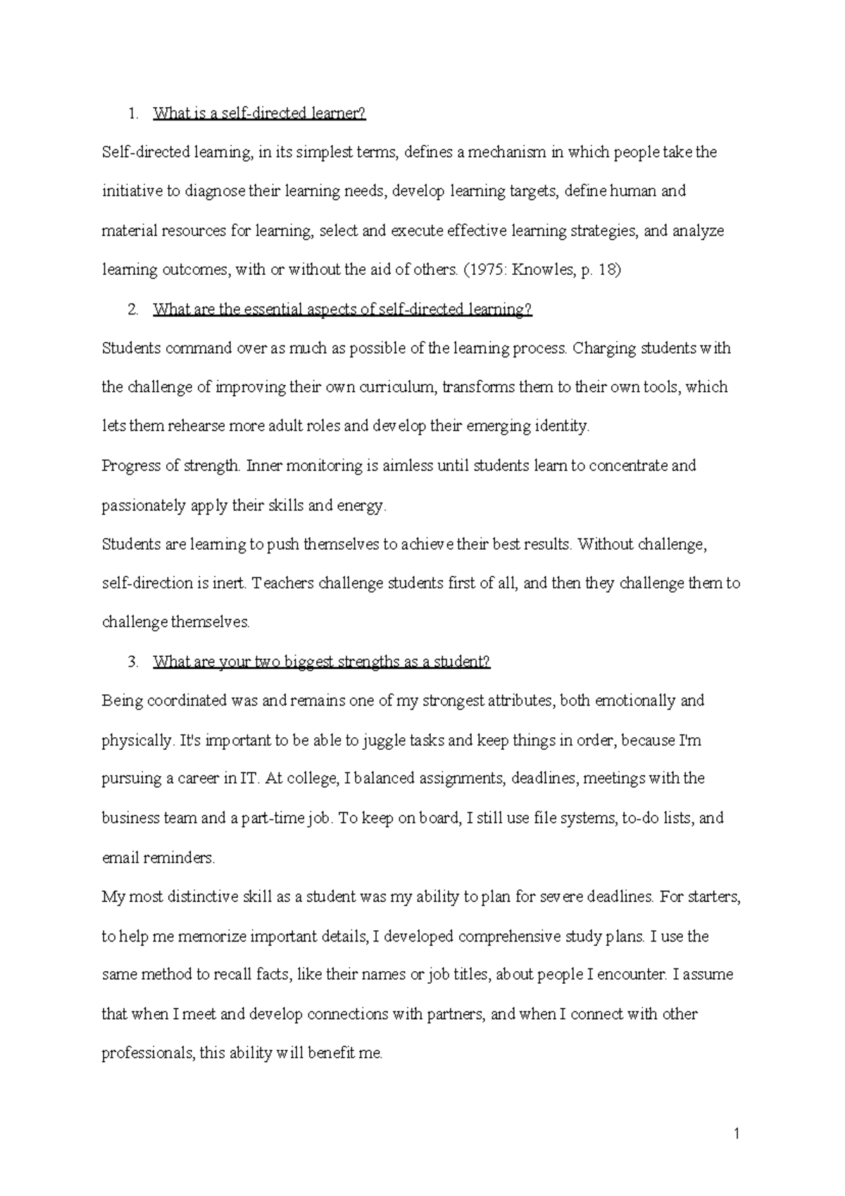 Uo People Course 01 Univ 1001 Ay2021 T1 Written Assignment Unit 5 What Is A Self